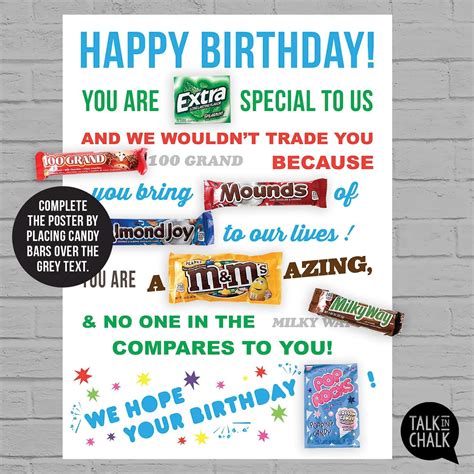 This Item Is Unavailable Etsy Birthday Candy Posters Birthday