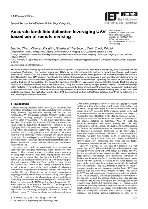 Accurate Landslide Detection Leveraging Uav Based Aerial Remote Sensing
