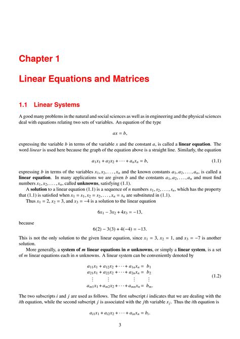 SOLUTION Linear Equations And Matrices Studypool