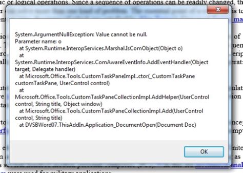 Net Custom Task Pane In Ms Word Is Not Loading Stack Overflow