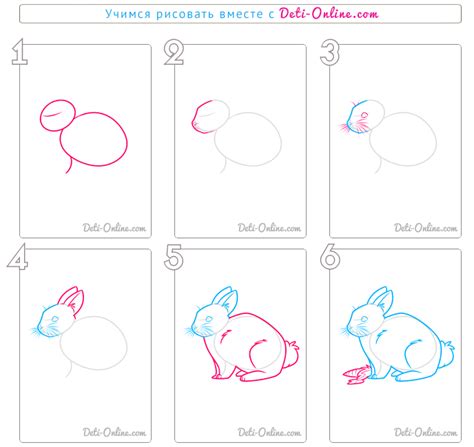 Как нарисовать кролика пошагово