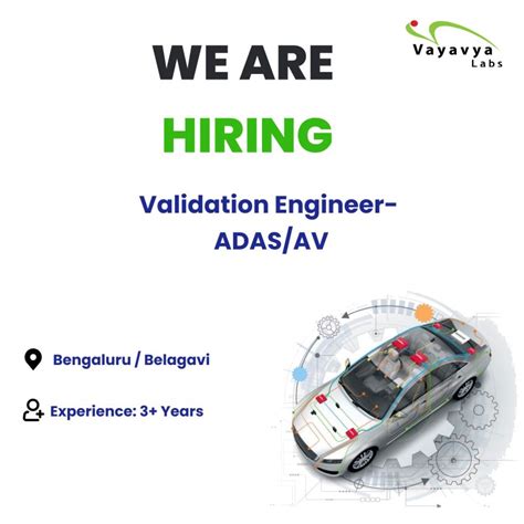 Validationengineer Adas Av Automotiveindustry Automotivesoftware… Vayavya Labs Pvt Ltd
