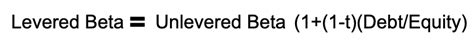 Levered Beta Definition Calculation Uses Wall Street Oasis