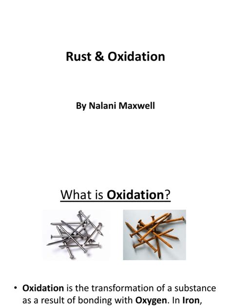 Rust And Oxidation Rust Redox