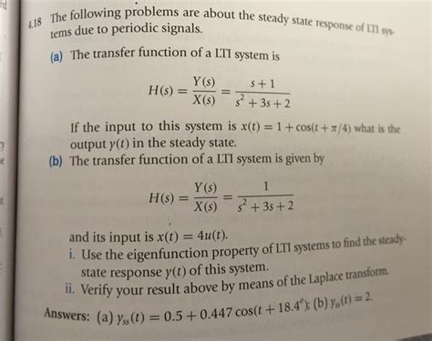 The Following Problems Are About The Steady State Chegg Com
