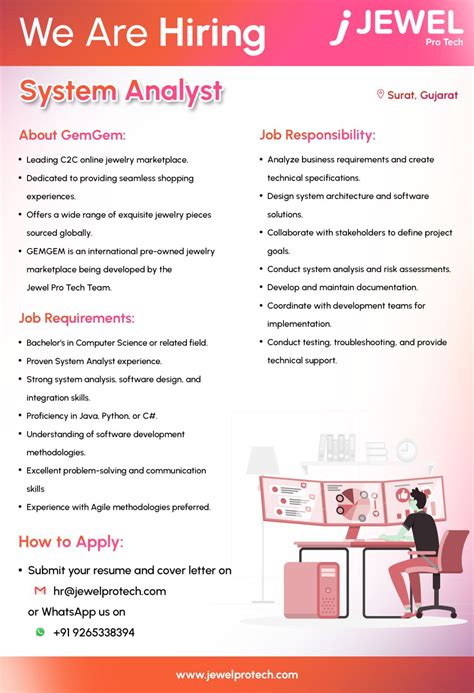 Jewelprotech Systemanalyst Job Hiring Jobopening Joinourteam