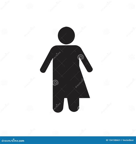 Unisex Icon Vector Sign And Symbol Isolated On White Background Unisex