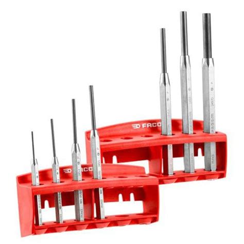 Jeu De 7 Chasse Goupilles Gainés 2 à 8 Mm En Trousse Facom 249jt7