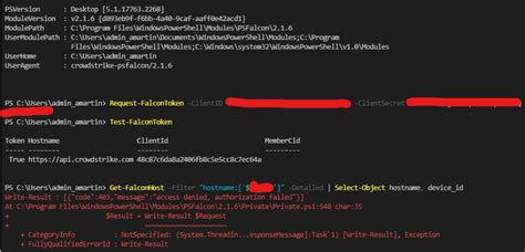 Error 403 Get Falconhost Psfalcon · Issue 161 · Crowdstrike Psfalcon · Github