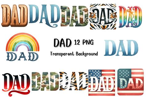 Fathers Day Clipart Bundle Font Dad Png Graphic By Mp Digital Art Fathers Day Clipart Bundle Font Dad Png Graphic By Mp Digital Art