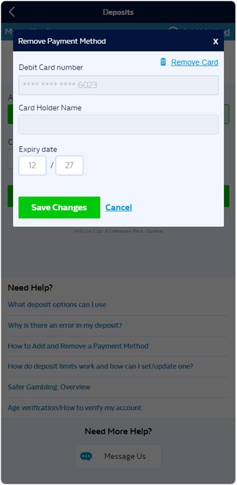 How To Add And Remove A Payment Method