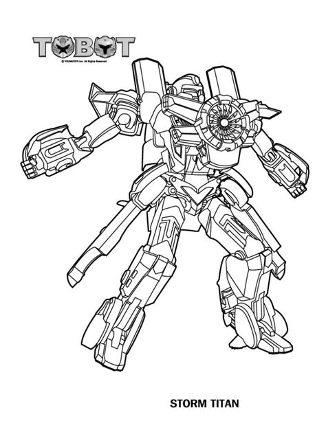 Tobot Coloring Pages Speed