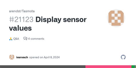 Display Sensor Values · Arendst Tasmota · Discussion 21123 · Github