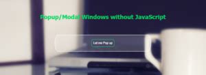 35 CSS Modal Windows Examples 35 CSS Modal Windows Examples