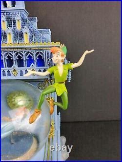 Disney Peter Pan Snow Globe You Can Fly Big Ben Clock Tower Light Up