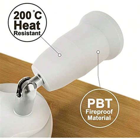 1pc 4 In 1 E27e26 Light Socket Splitter Adapter Standard Led Bulbs