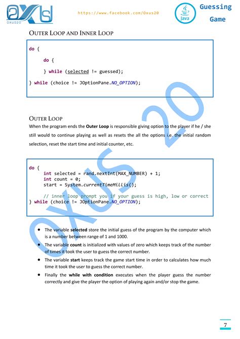 java guessing game number tutorial pdf