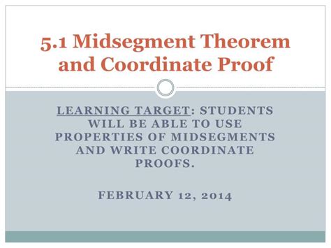 PPT Midsegment Theorem And Coordinate Proof PowerPoint Presentation ID