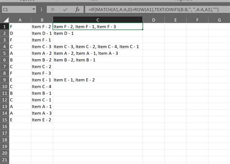 Excel Merge Values Of Column B Based On Common Values On Column A