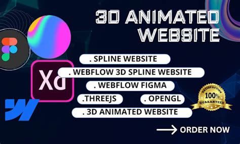 Do Interactive 3d Website 3d Webflow Animation 3d Spline Scrolling Animation By Rachelfergus741