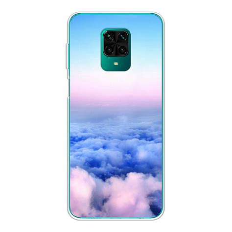 Силиконовый чехол Облака на Xiaomi Redmi Note 9 Pro/9S / Сяоми Редми ...