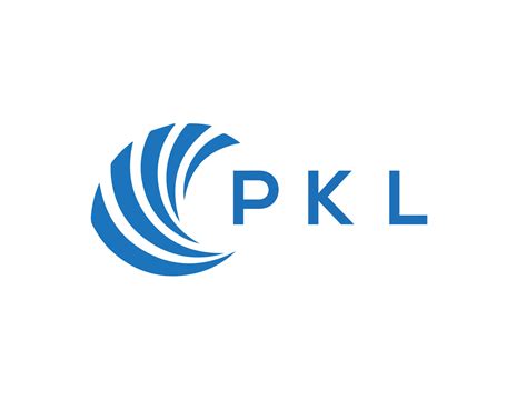 Pkl Letter Logo Design On White Background Pkl Creative Circle Letter Logo Concept Pkl Letter