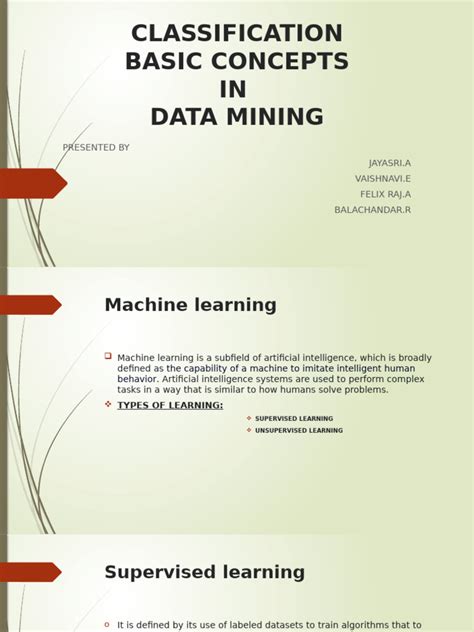 Classification Basic Concept Data Mining Pdf Statistical Classification Machine Learning