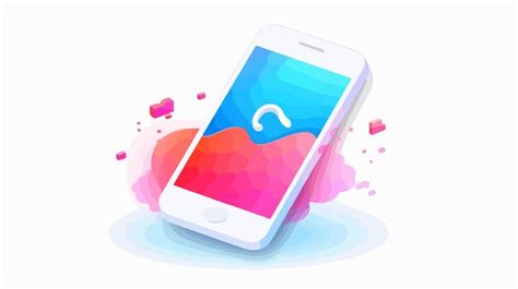 Colorful Mobile SMS Icon Vector Premium AI Generated Vector
