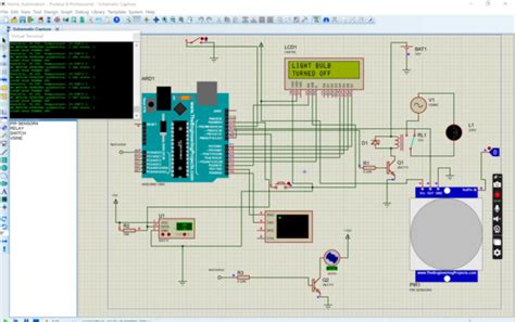 Temperature Control Fan Arduino Proteus Simulation Smartech