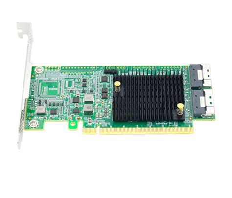 Pci Express 4 0 X16 To 2 X Slimsas Sff 8654 8i Retimer Adapter Bifurcation Lr Link כרטיסי רשת