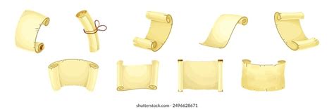 Old Scroll Roll Papyrus Parchment Paper Stock Vector Royalty Free 2496628675 Shutterstock