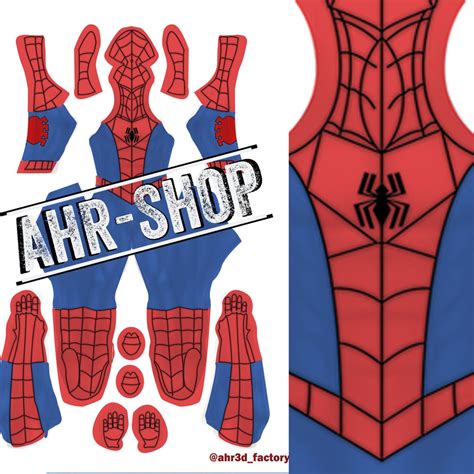 Spectacular Spiderman Bodysuit Pattern Cosplay Digital Etsy
