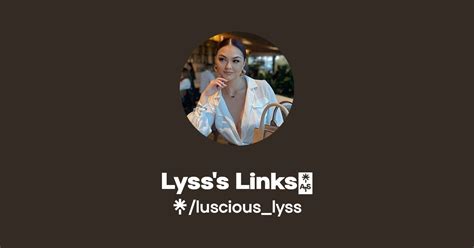 Lysss Links🤎 Instagram Tiktok Linktree