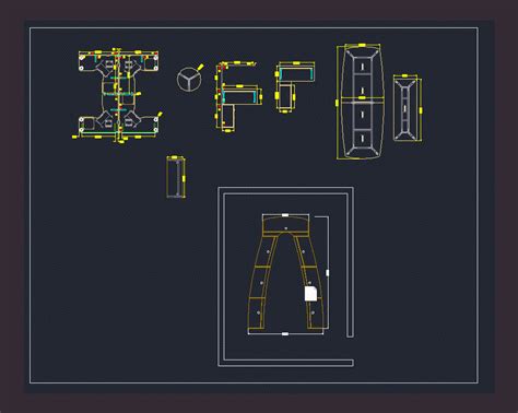 Desk DWG Detail For AutoCAD Designs CAD