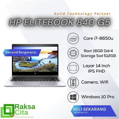 Jual Hp Elitebook Core I Gen Th Ram Gb Ssd Gb Shopee Indonesia