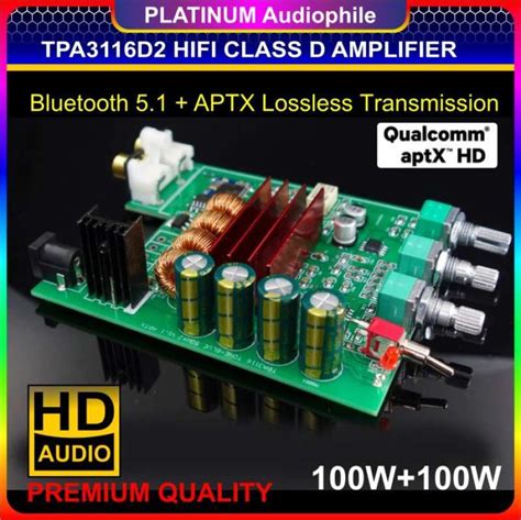 Promo Bluetooth 5 0 Amplifier Class D 2x50w Tpa3116 Class D Amplifier Diskon 23 Di Seller Indah