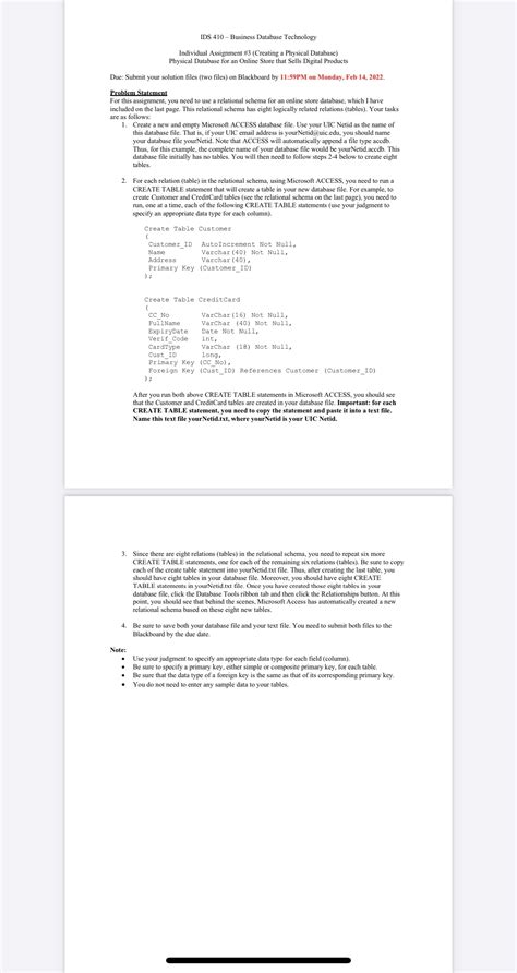 Solved Individual Assignment 3 Creating A Physical