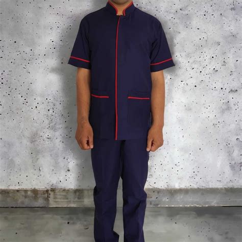 Polyester Polyester Navy Blue Housekeeping Uniform At Best Price In