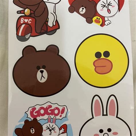 Learning Tools Stationery Handwriting 라인프렌즈 라인프랜즈스티커 노트북스티커 라인캐릭터 스티커