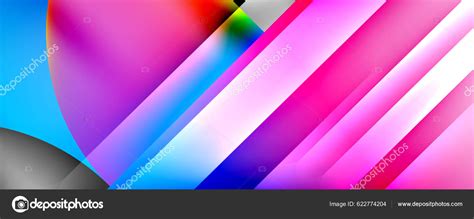 Trendy Simple Fluid Color Gradient Abstract Background Dynamic Line Effect Stock Vector By