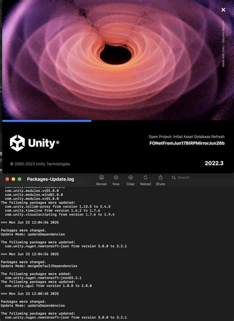 Project Not Opening Stuck At Initial Asset Database Refresh Unity Engine Unity Discussions