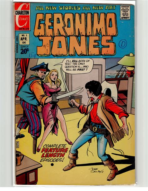 Geronimo Jones 5 1972 Geronimo Jones Comic Books Bronze Age Charlton Westerns Hipcomic