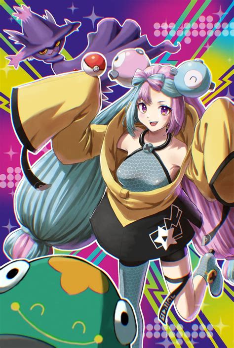 Iono Mismagius And Bellibolt Pokemon And 1 More Drawn By Tomo115