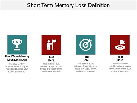 Short Term Memory Loss Definition Ppt Powerpoint Presentation Infographic Template Cpb