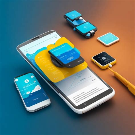 Premium Photo Technology Applications Isometric Concept Landing Page