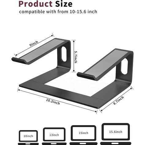 Stand Metalic Pentru Laptop Alashi Compatibil Cu Laptopuri Intre 10