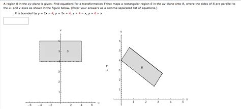 Solved A Region R In The Xy Plane Is Given Find Equations Chegg