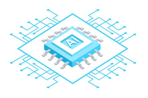 Blue Artificial Intelligence Technology Circuit Png File 10794340 Png