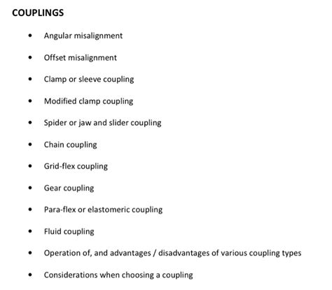 Solved Couplings Angular Misalignment Offset Misalignment Chegg