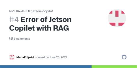 Error Of Jetson Copilet With RAG Issue 4 NVIDIA AI IOT Jetson Copilot GitHub